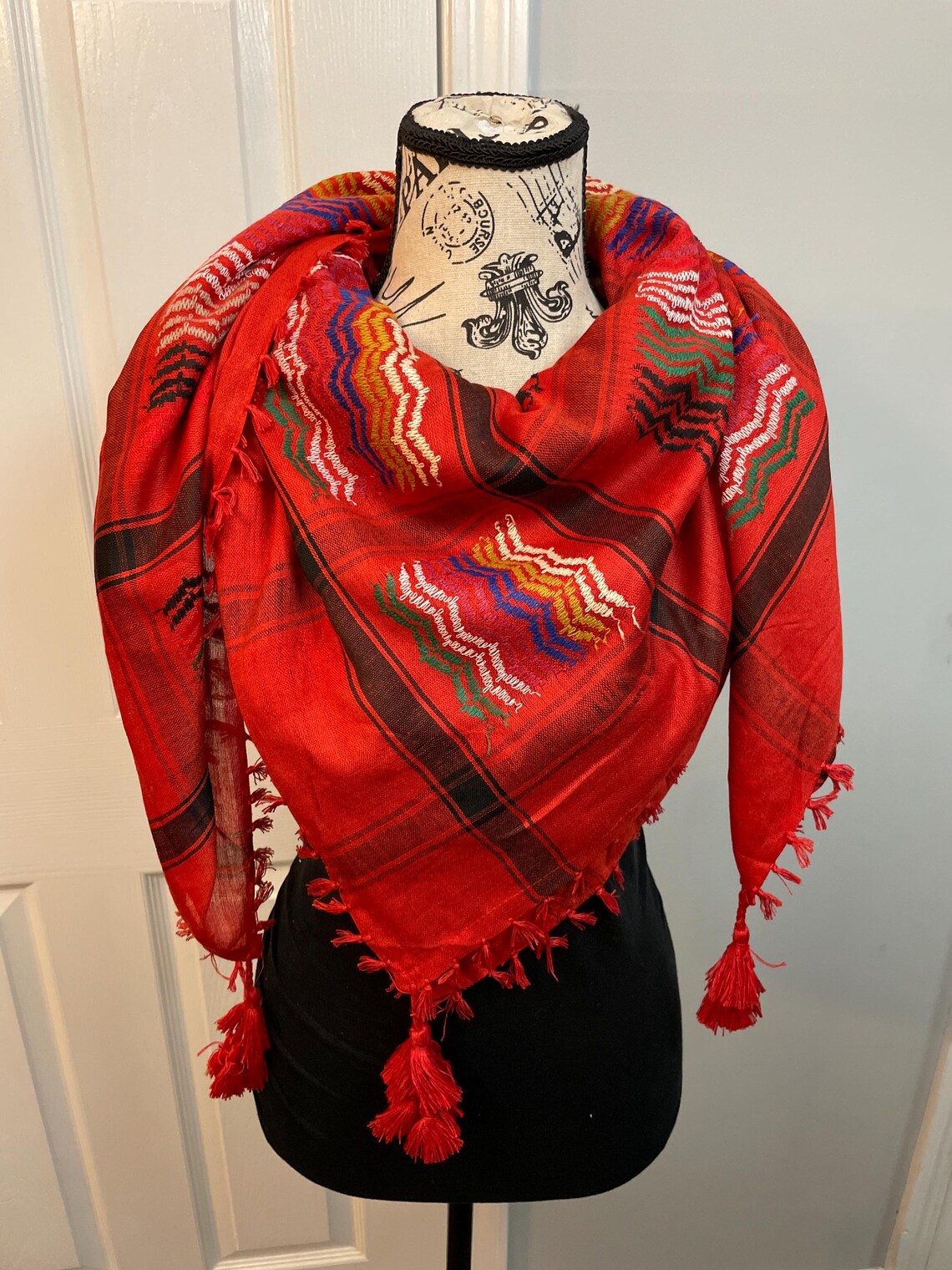 Keffiyeh | Shemagh Jordanian Palestinian Kuffiya | Shmagh | Arab Arafat ...