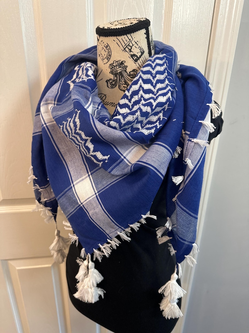 Keffiyeh | Shemagh Jordanian Palestinian Kuffiya | Shmagh | Arab Arafat ...