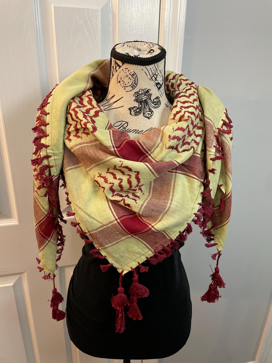 Keffiyeh | Shemagh Jordanian Palestinian Kuffiya | Shmagh | Arab Arafat ...