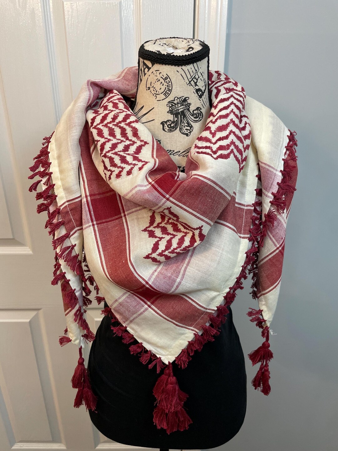 Keffiyeh | Shemagh Jordanian Palestinian Kuffiya | Shmagh | Arab Arafat ...