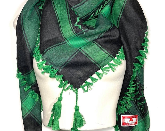 Keffiyeh Shemagh Jordanian Palestinian Kuffiya Shmagh Arab Arafat Scarf ...