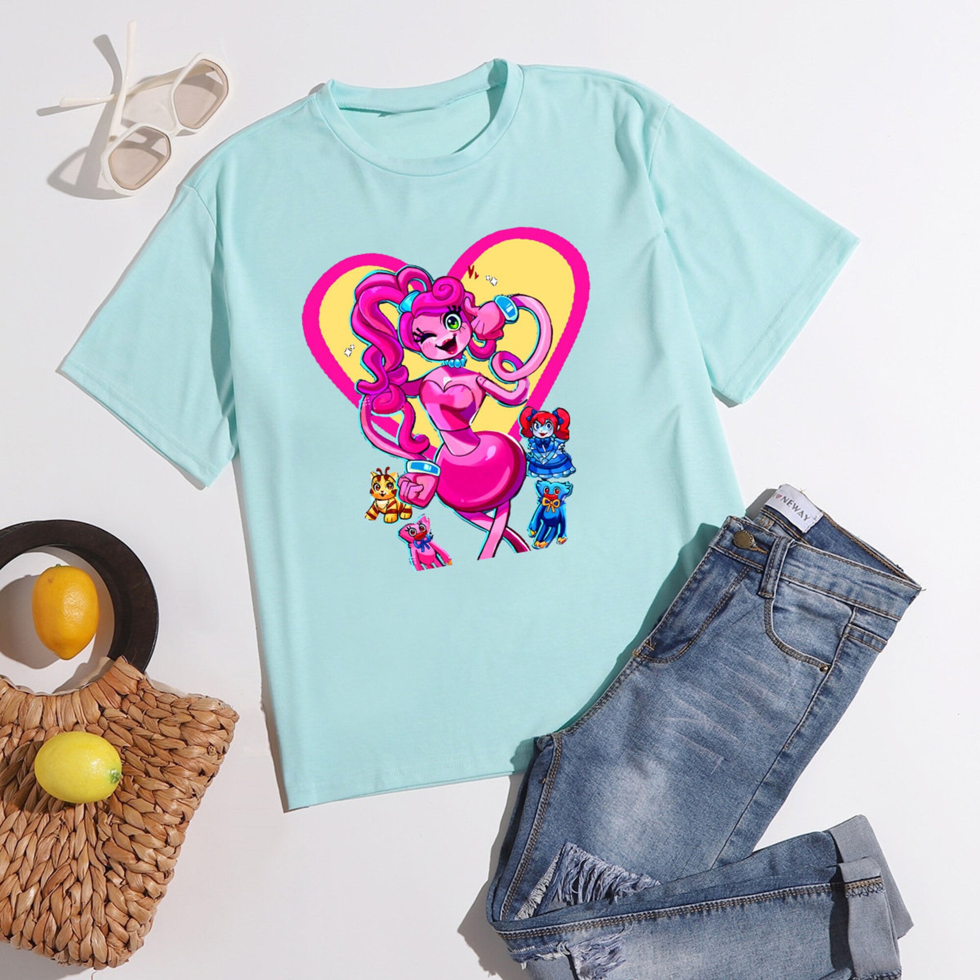 Mommy Long Legs And Huggy Wuggy TShirt, Poppy Playtime Tee, Mommy Long ...