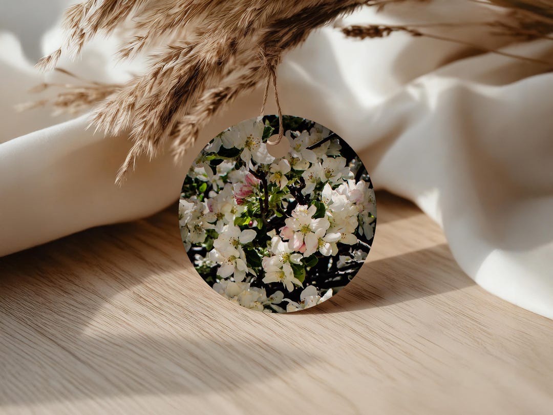 Apple Blossom Gift Tag, Floral Favor Tag for Easter Basket - Etsy