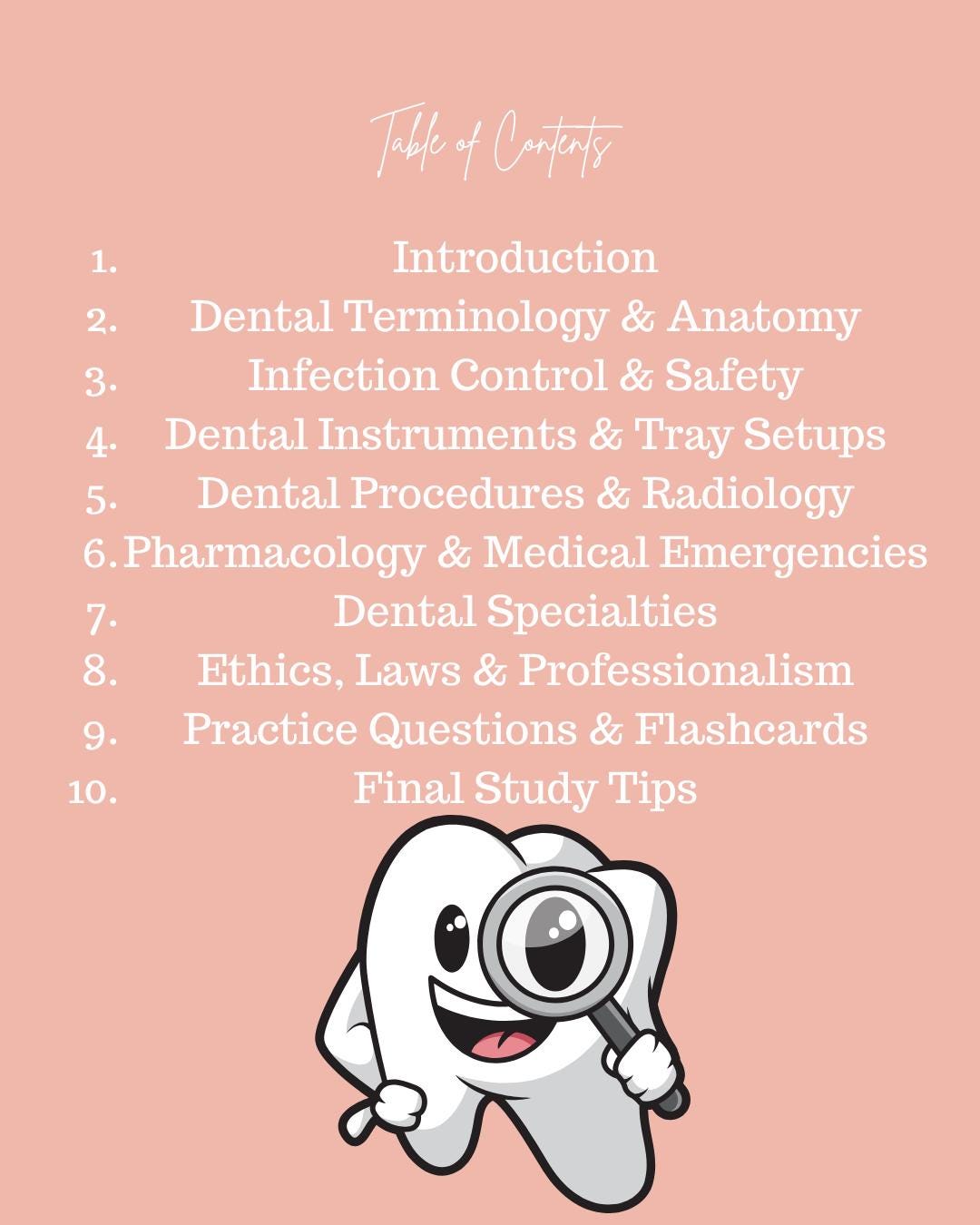 Dental Assistant Study Guide - Etsy