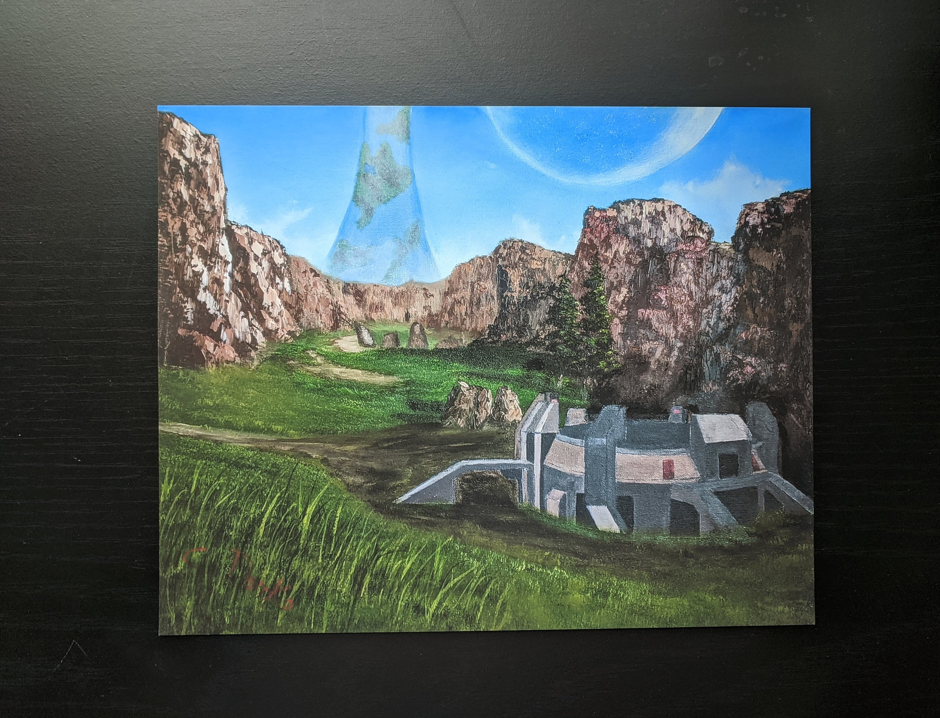 Coagulation Oil Painting PRINT Halo Landscape Print Halo in - Etsy