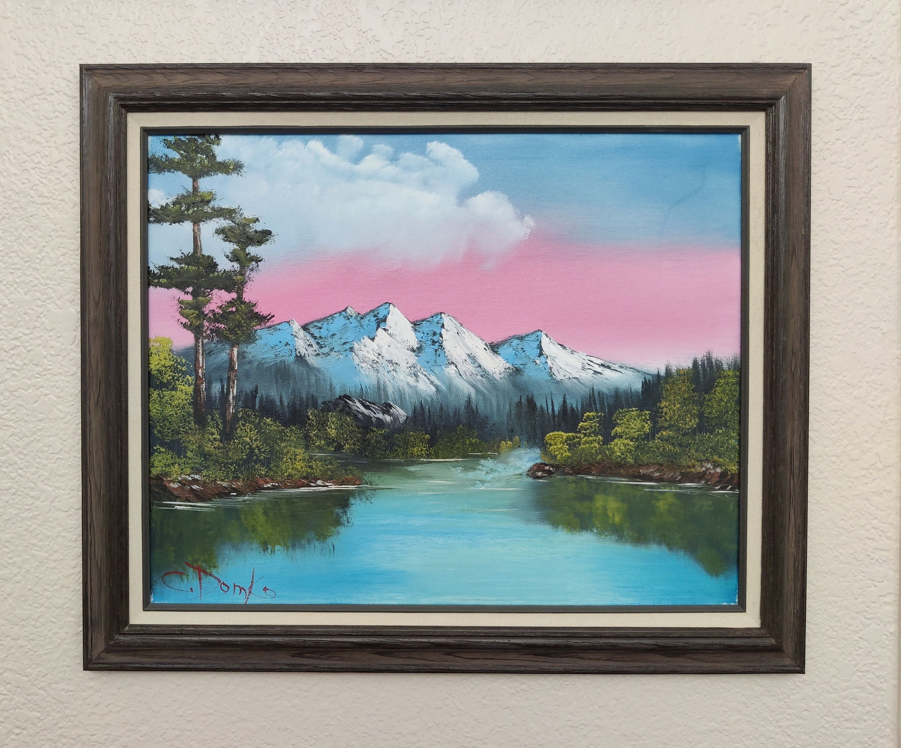 Hint of Springtime Oil Painting Bob Ross Replica - Etsy