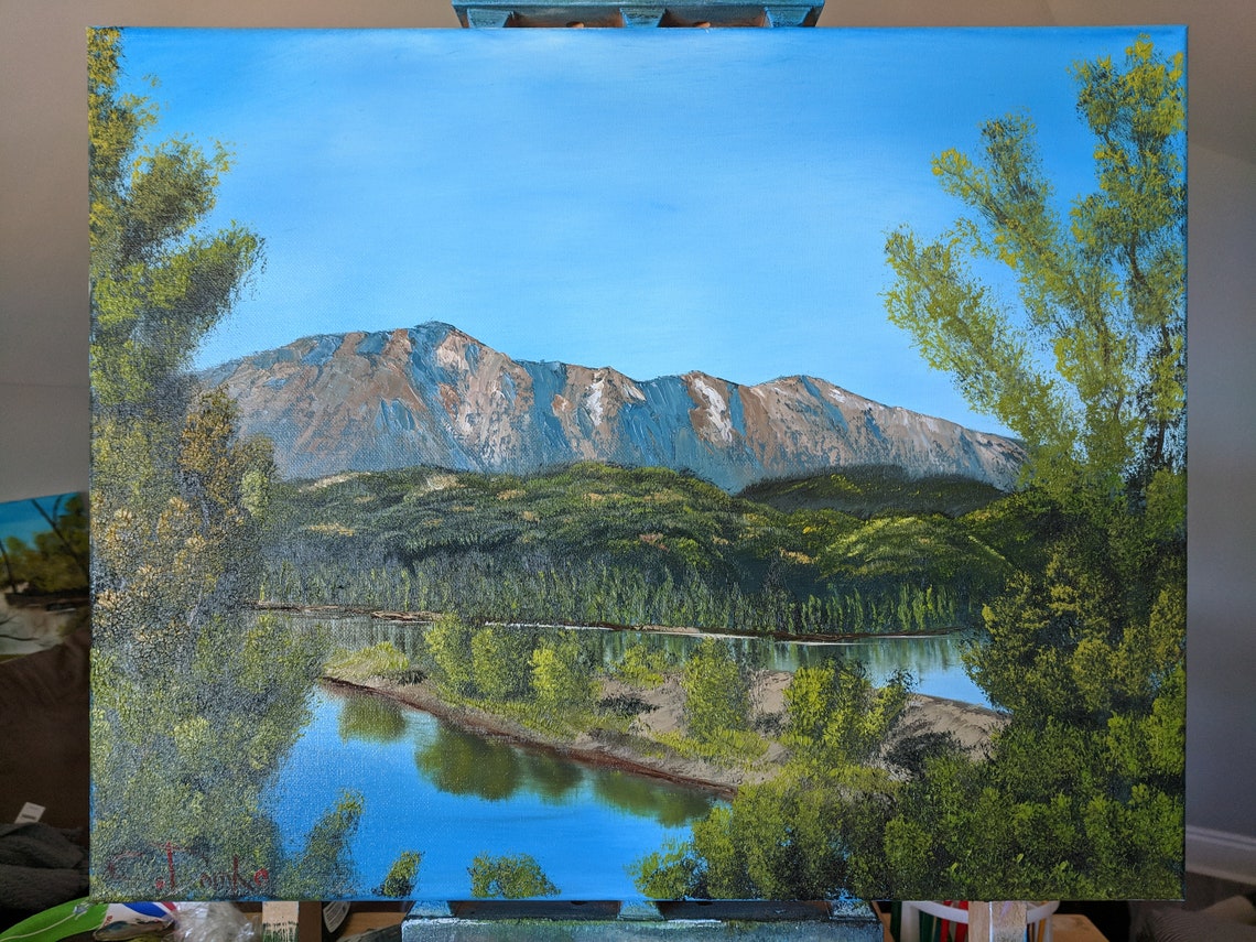 Spring Mountain Original Oil Painting - Etsy