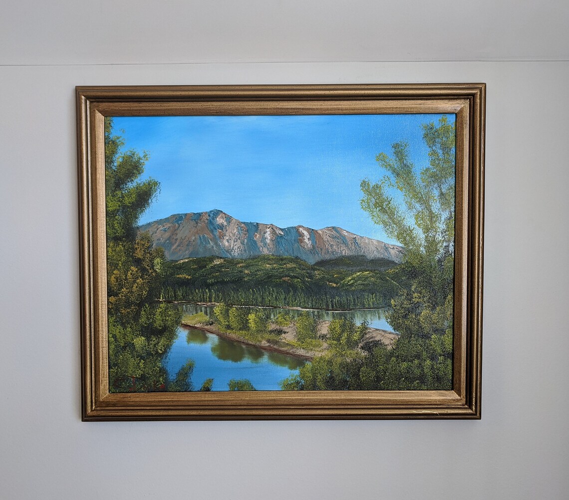 Spring Mountain Original Oil Painting | Etsy
