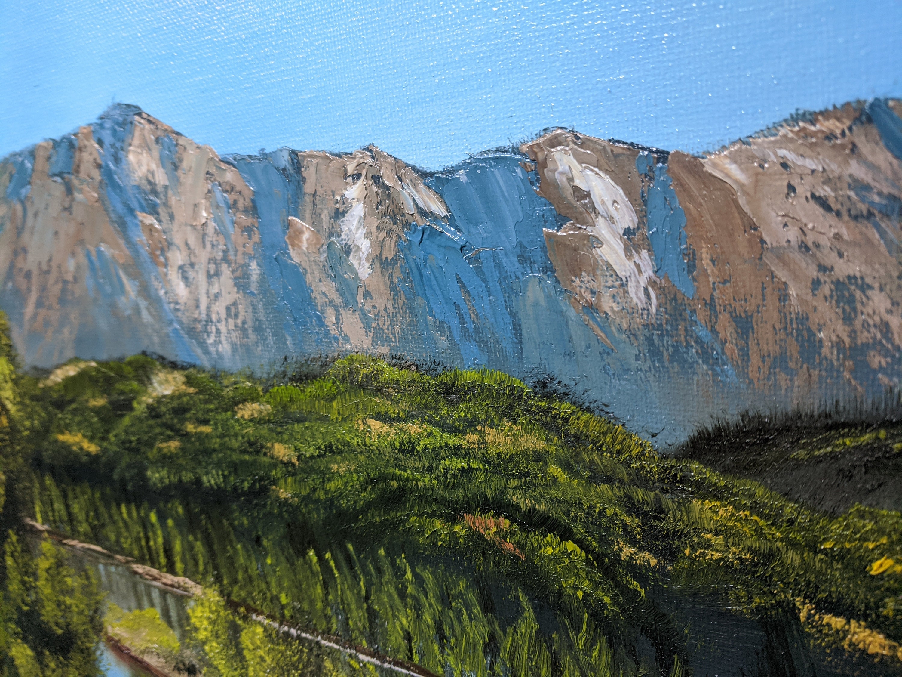 Spring Mountain Original Oil Painting - Etsy