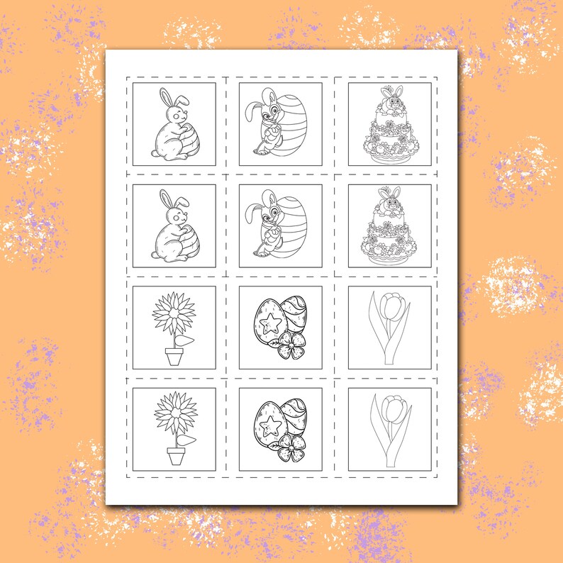 Printable Easter Matching Game Printable Easter Activity - Etsy