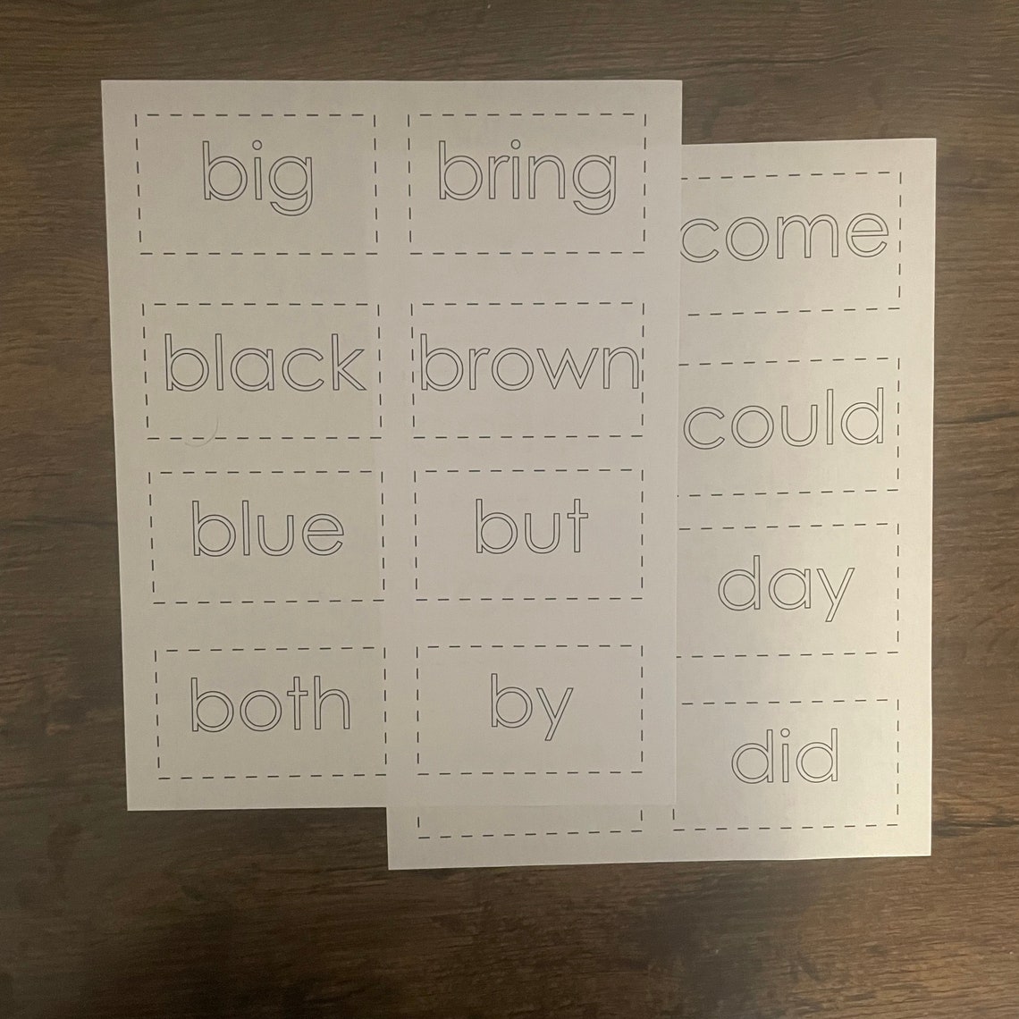145 Sight Words Flashcards Printable PDF - Etsy