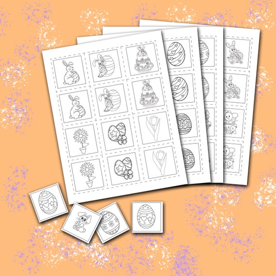 Printable Easter Matching Game Printable Easter Activity | Etsy