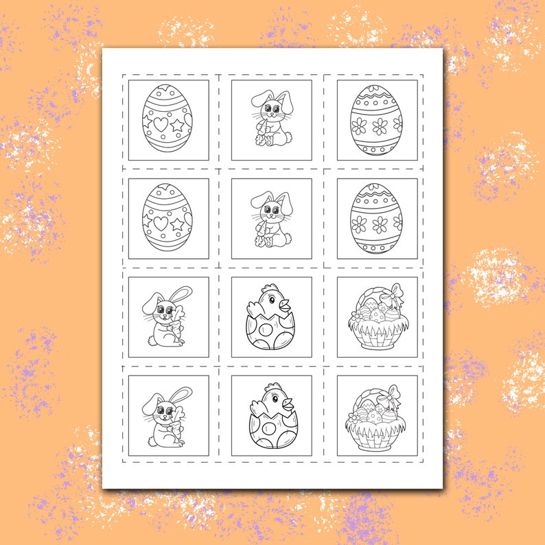 Printable Easter Matching Game Printable Easter Activity | Etsy