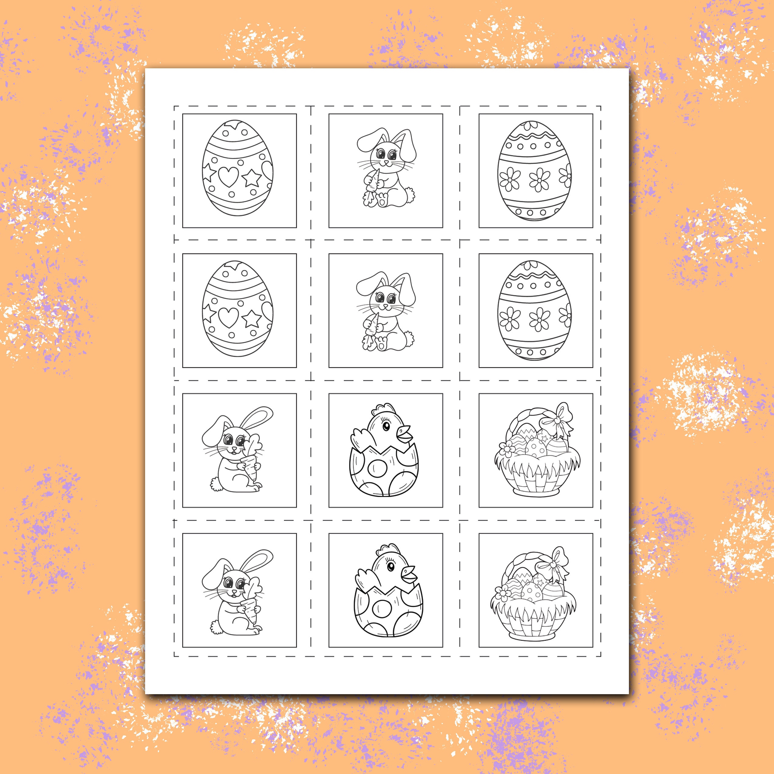Printable Easter Matching Game Printable Easter Activity | Etsy