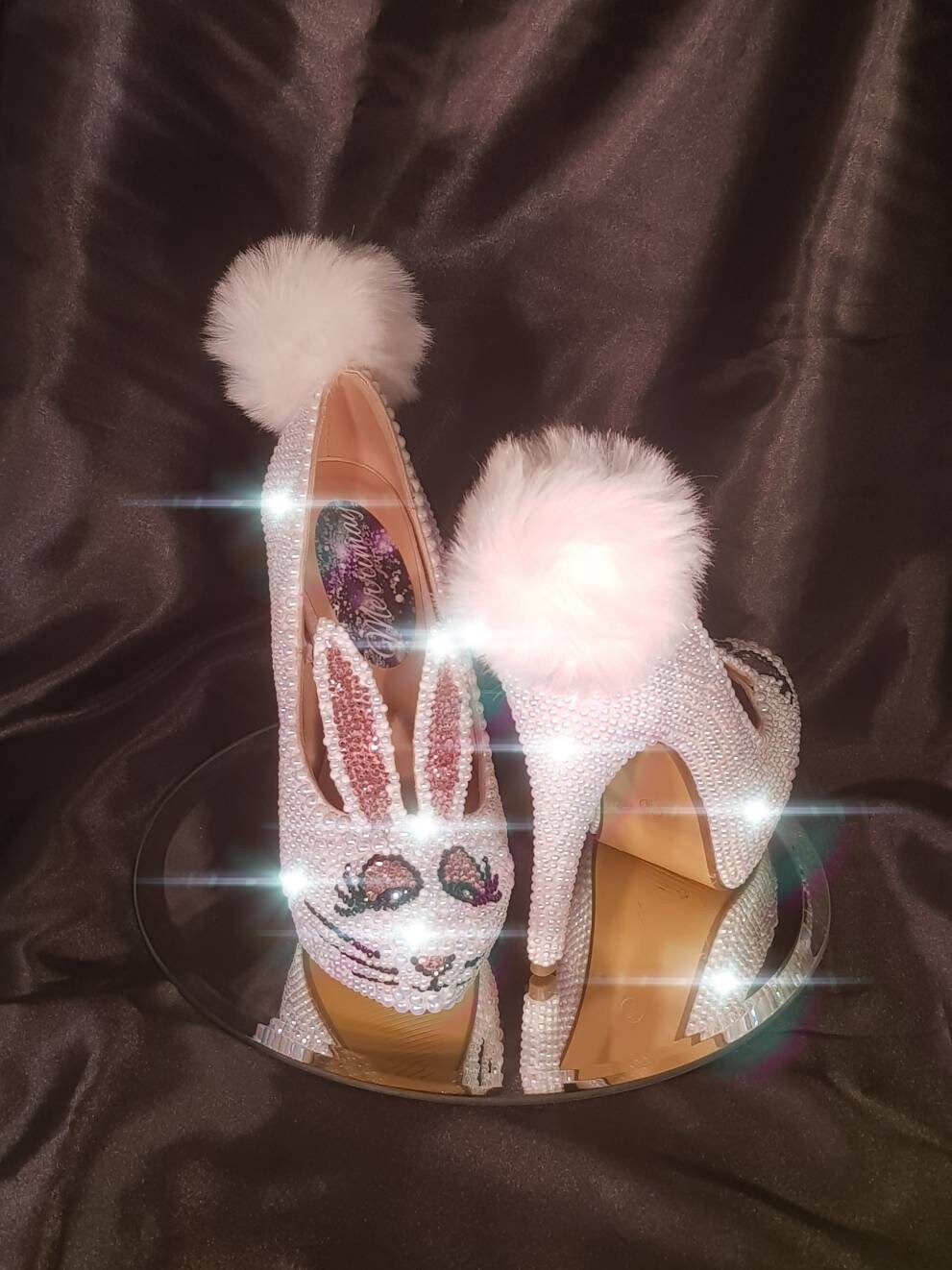 BRIDAL BUNNY SHOES | Bunny High Heels | Comfortable Heels | White ...