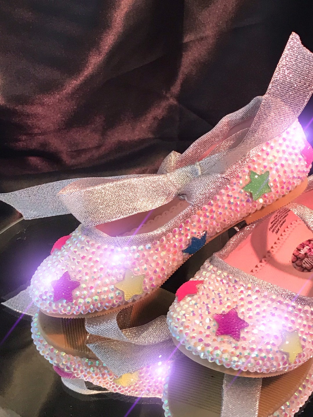 SPARKLING STAR SHOES | Stargazer Flats | Cosmic Theme Shoes | Girls ...