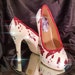 NIGHT NURSE HEELS Blood Splatter Shoes Crystal Zombie Heels Zombie ...