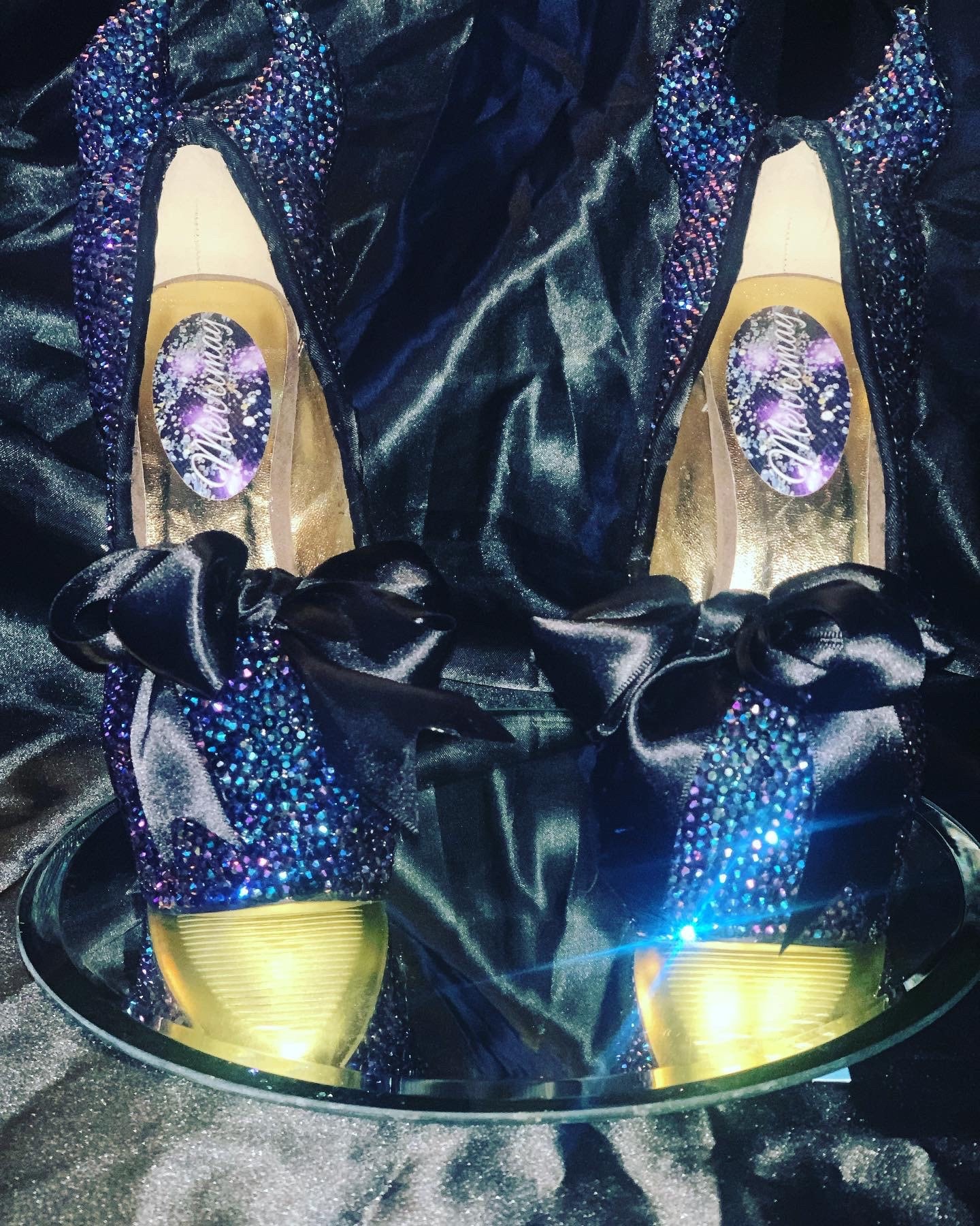 The Devils in the Detail Custom Made Crystal Skull Detail High Heels ...