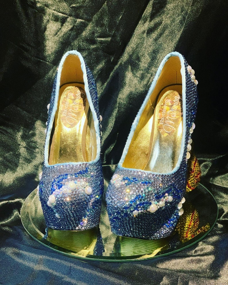 DUCK SHOES Embellished Heels Rub A Dub Dub Ducky High Heels Custom ...