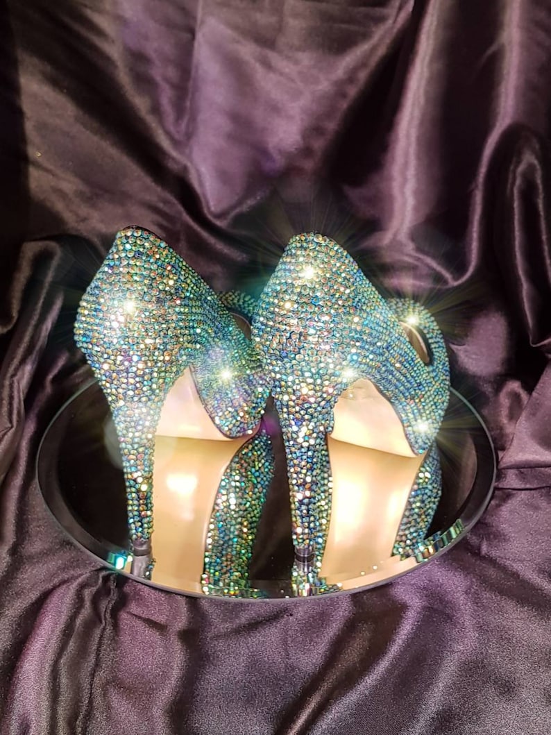 LUXURY CRYSTAL HEELS | Sparkle Heels Shoes | Designer Heels | Party ...