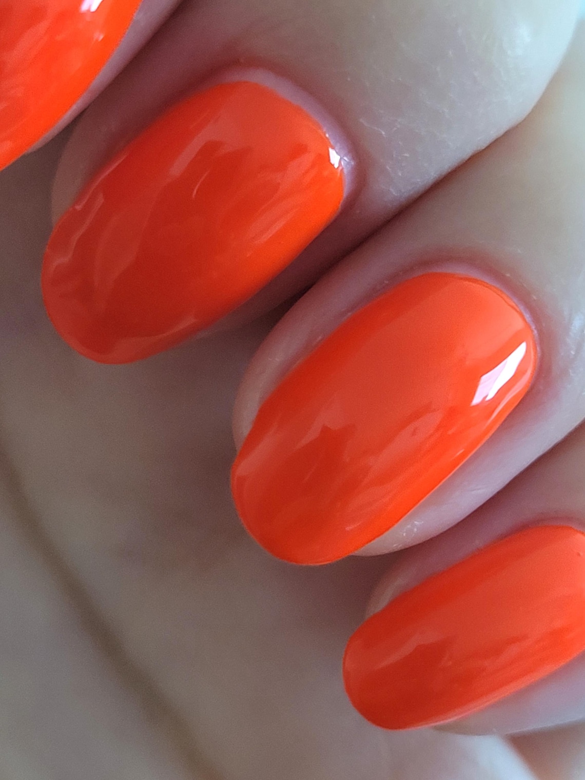 Neon Tomato Red Nail Polish – "hot & Bothered" Summer Indie Lacquer - Etsy