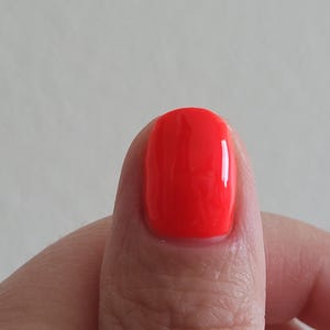 Neon Tomato Red Nail Polish – "hot & Bothered" Summer Indie Lacquer - Etsy