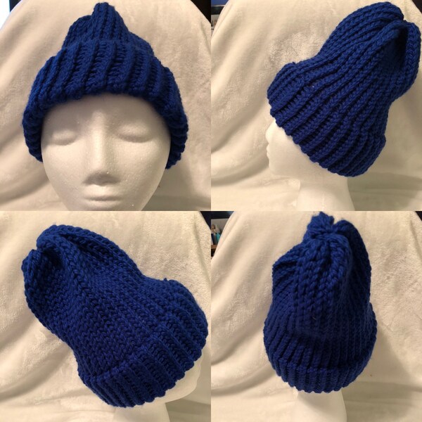 Royal Blue Knit Cap - Etsy