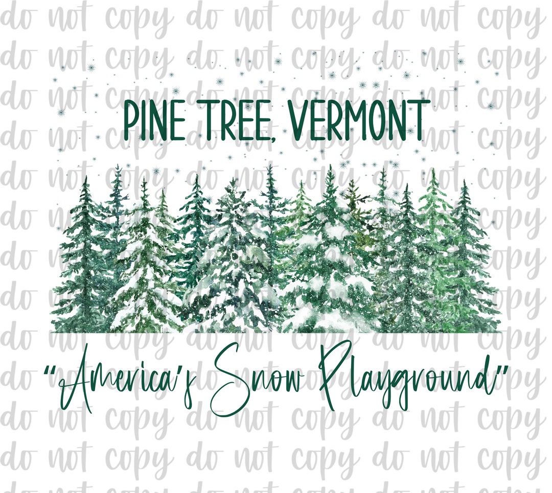 White Christmas Movie 1954 - Pine Tree VT - PNG Sublimation (digital ...
