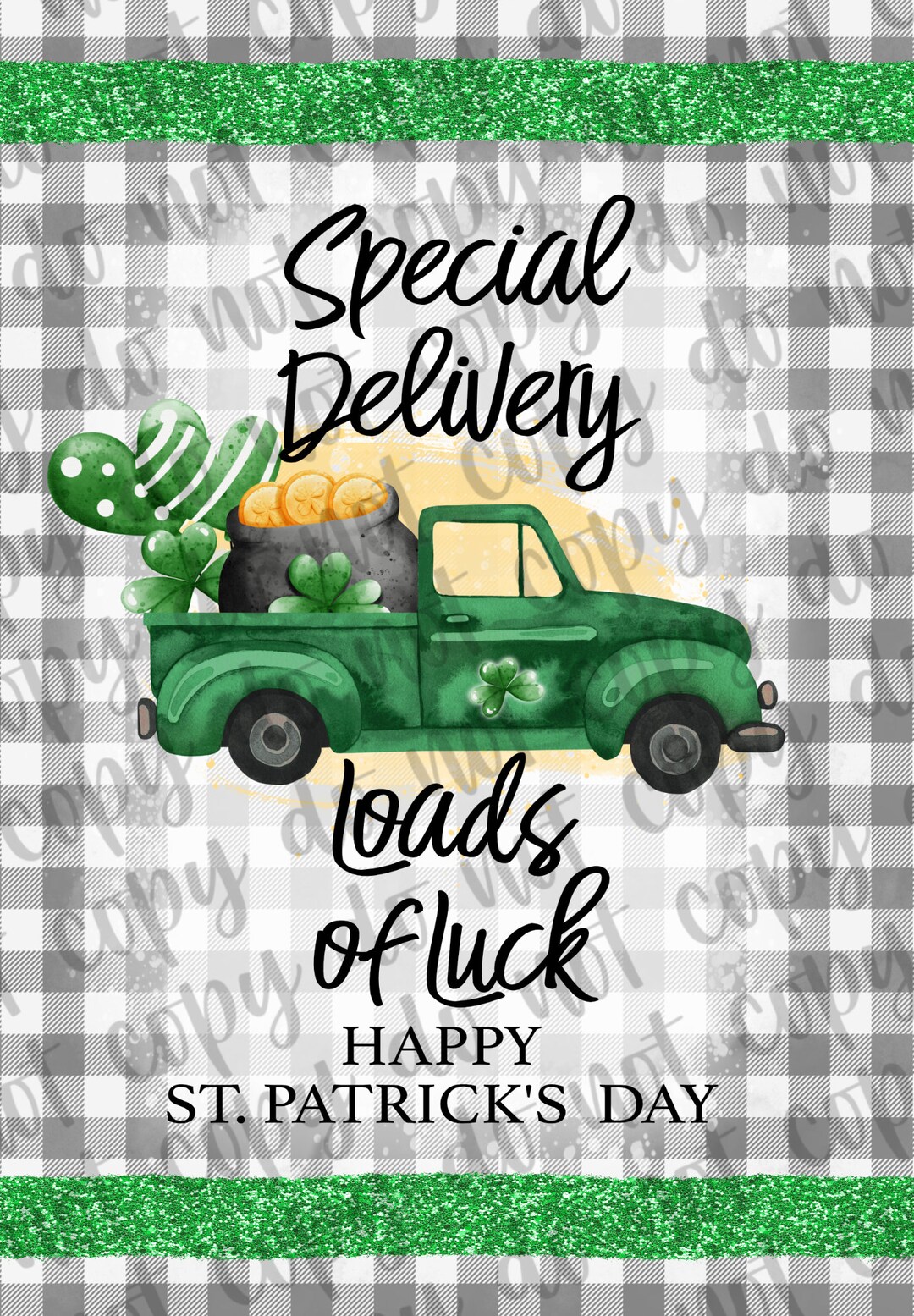 Special Delivery Loads of Luck Happy St Patrick's Day Garden Flag PNG ...