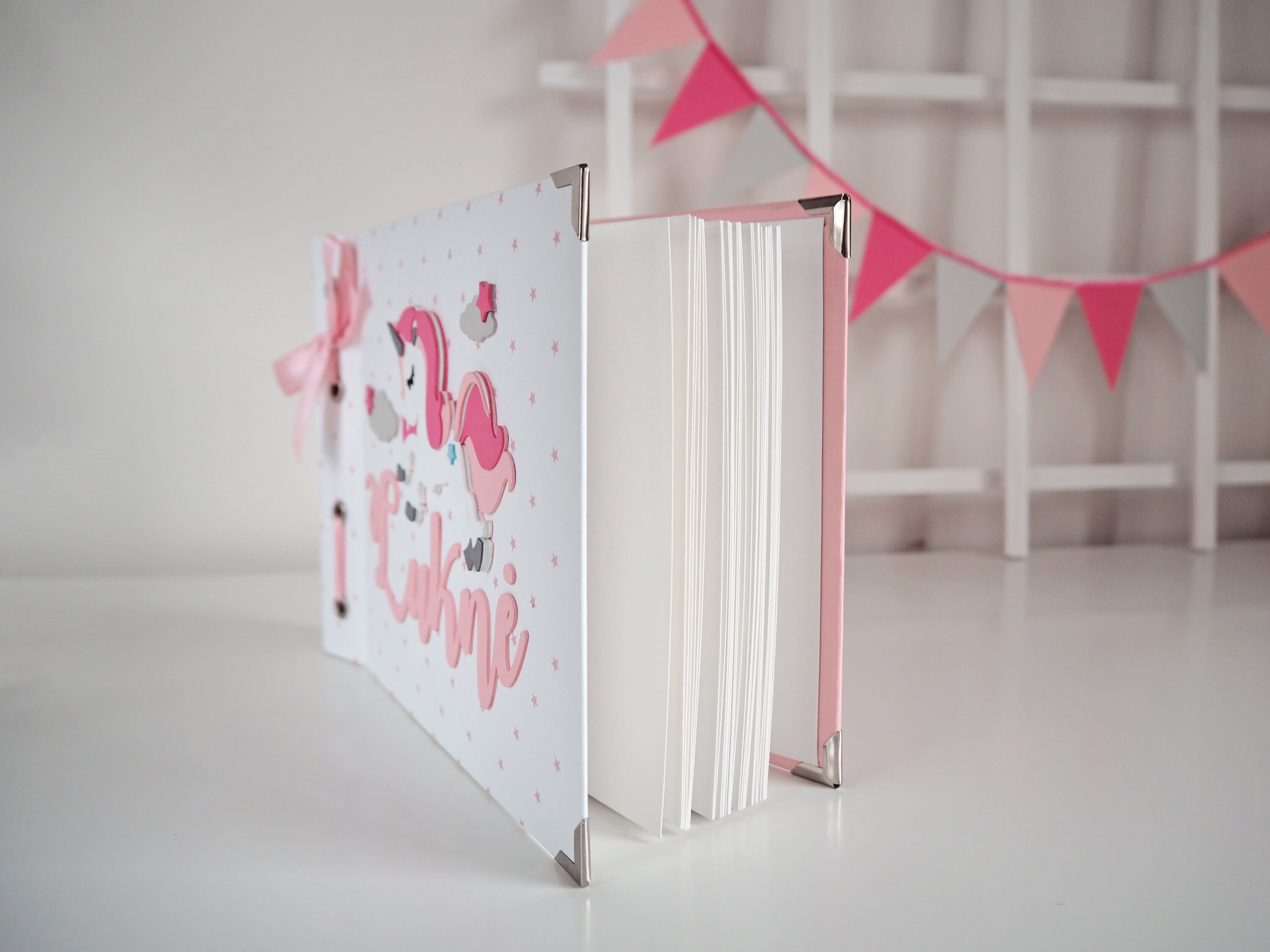 Handmade Personalised Wish Book Photo Album Christening Birthday ...