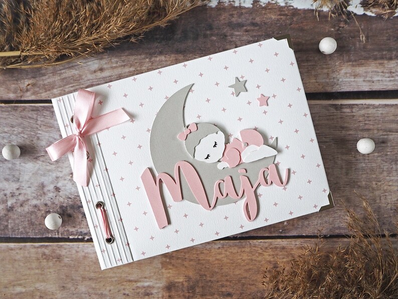 Handmade Personalised Photo Album | Baby Memory Wish Book - Etsy