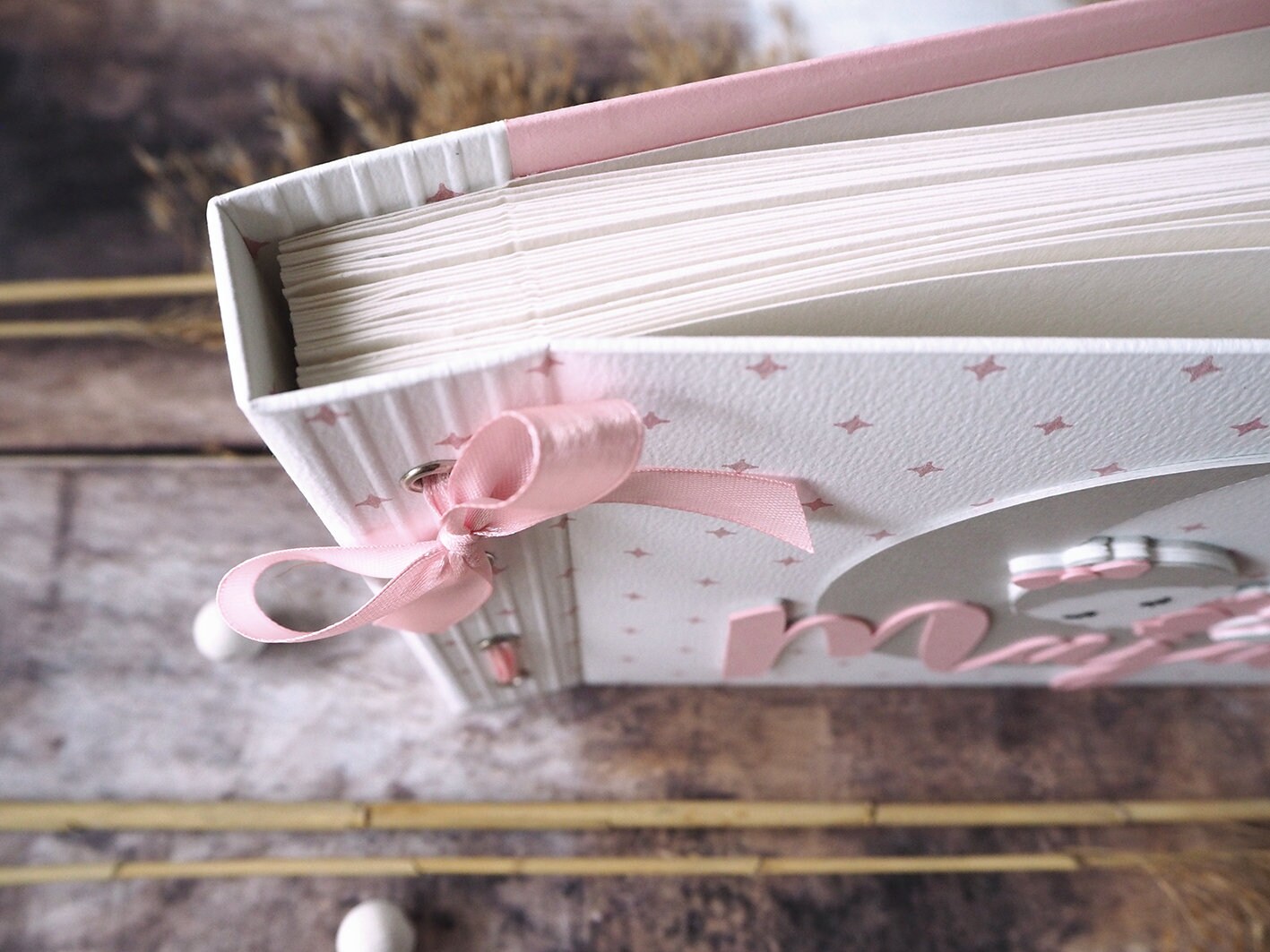 Handmade Personalised Photo Album | Baby Memory Wish Book - Etsy