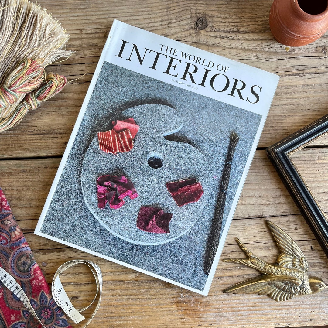 October 1998 Vintage Interior Design 'the World of Interiors' Magazine ...