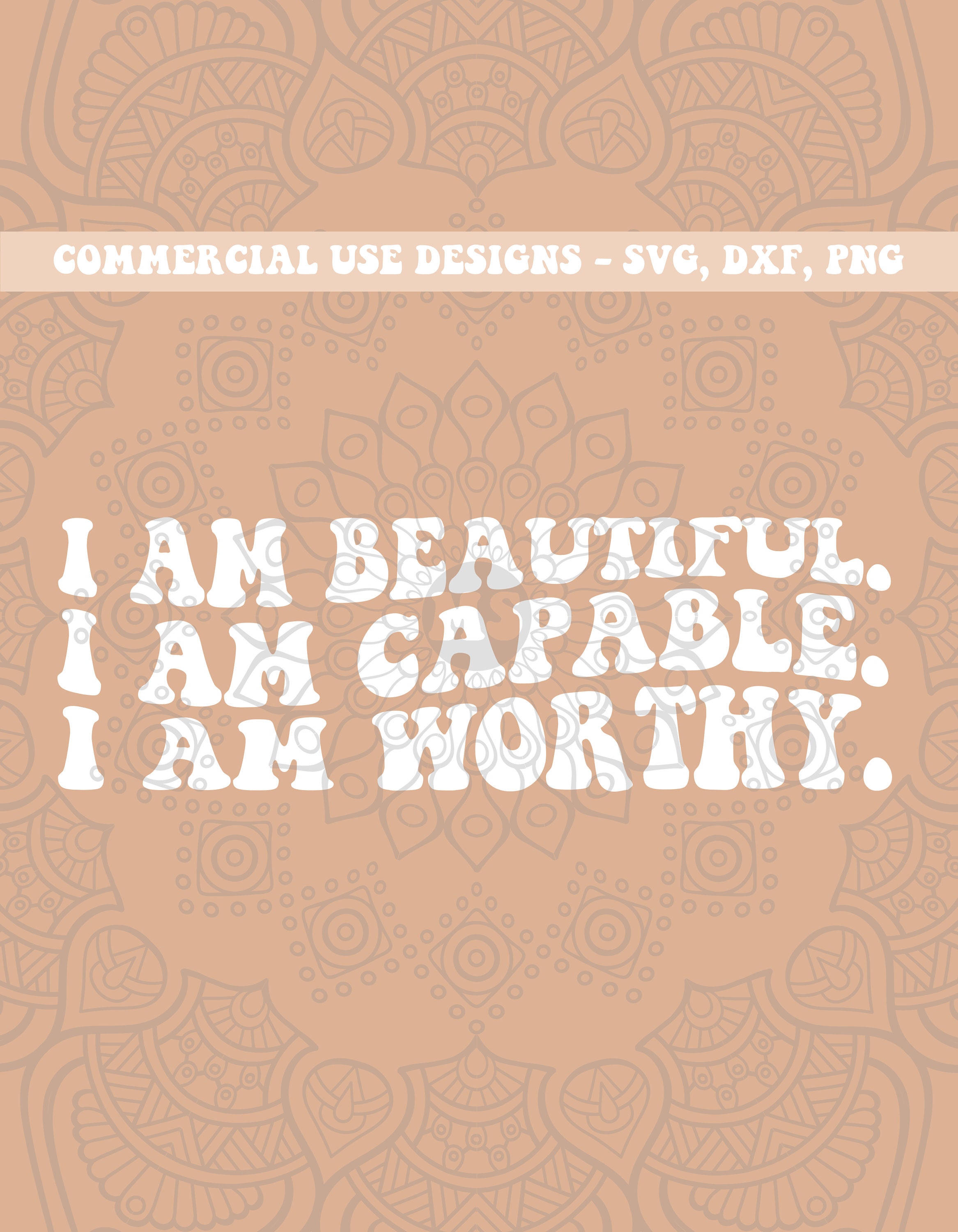 Body Positive Svg, Affirmation Svg, I Am Svg, Beautiful Svg, Capable ...