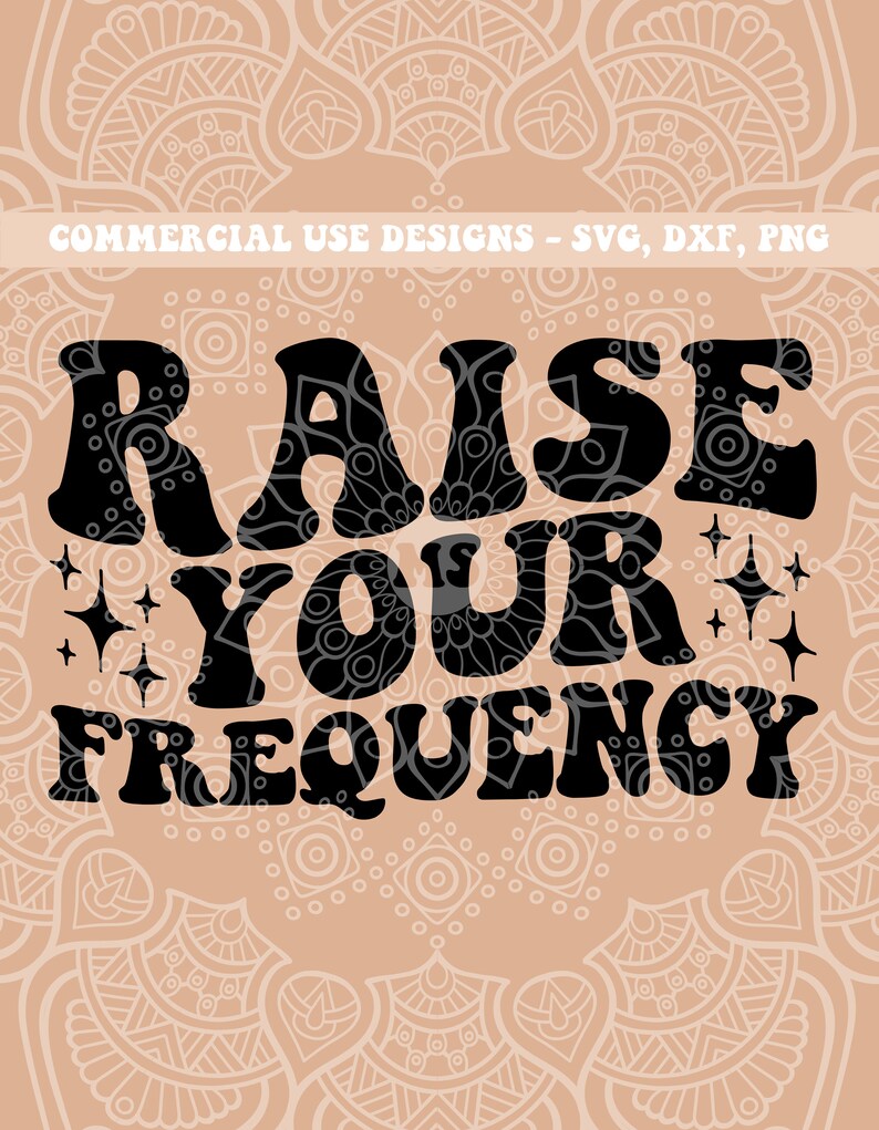 Raise Your Frequency Svg Vibration Svg Manifest Svg - Etsy