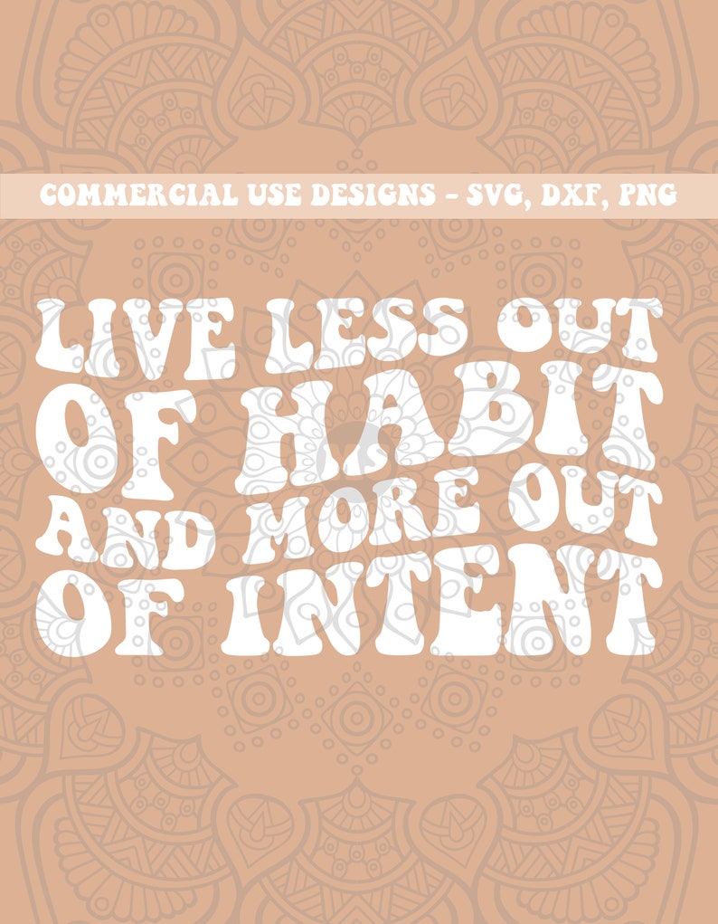 Intent Svg Purpose Svg Vision Board Svg Affirmation Svg - Etsy