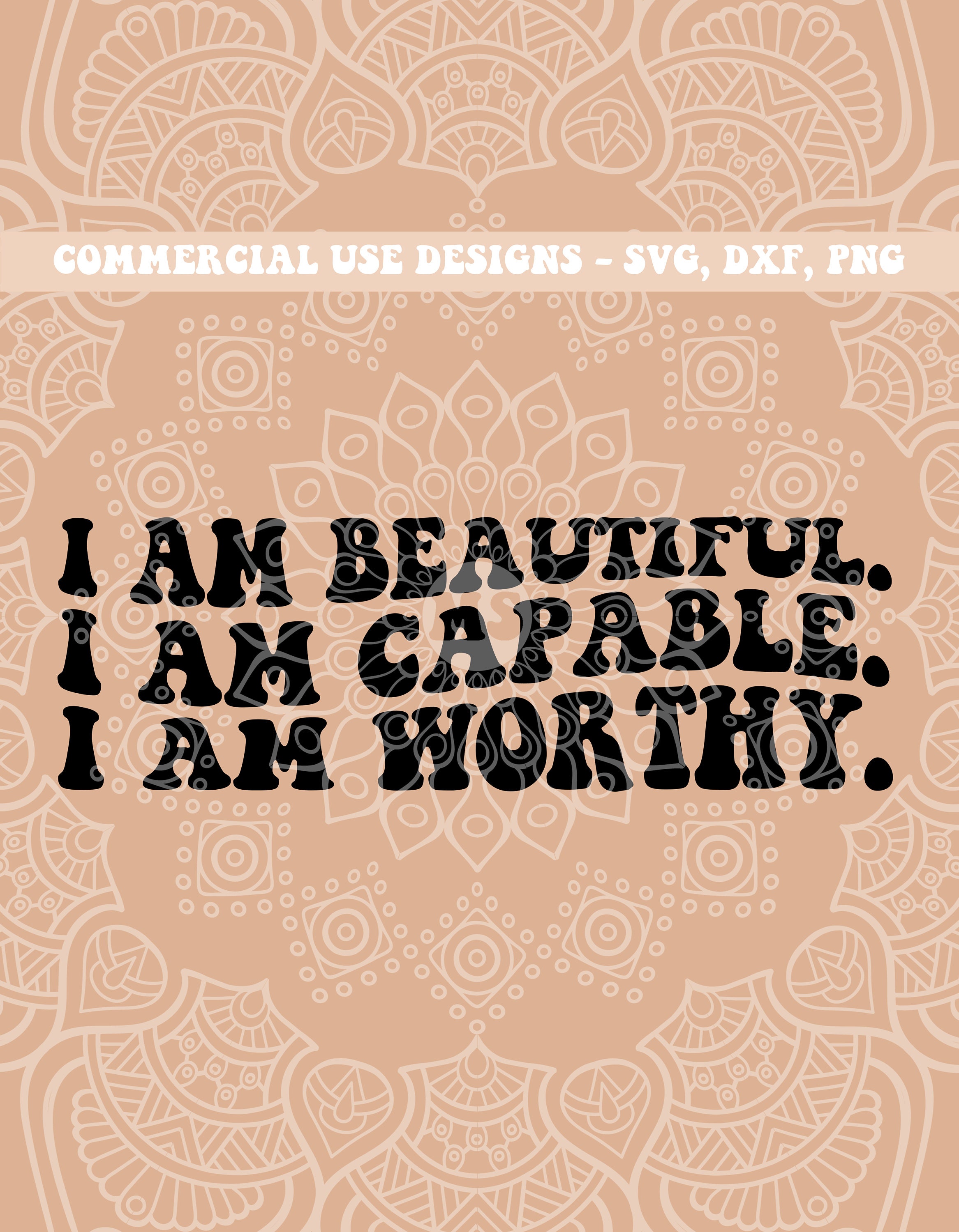 Body Positive Svg, Affirmation Svg, I Am Svg, Beautiful Svg, Capable ...