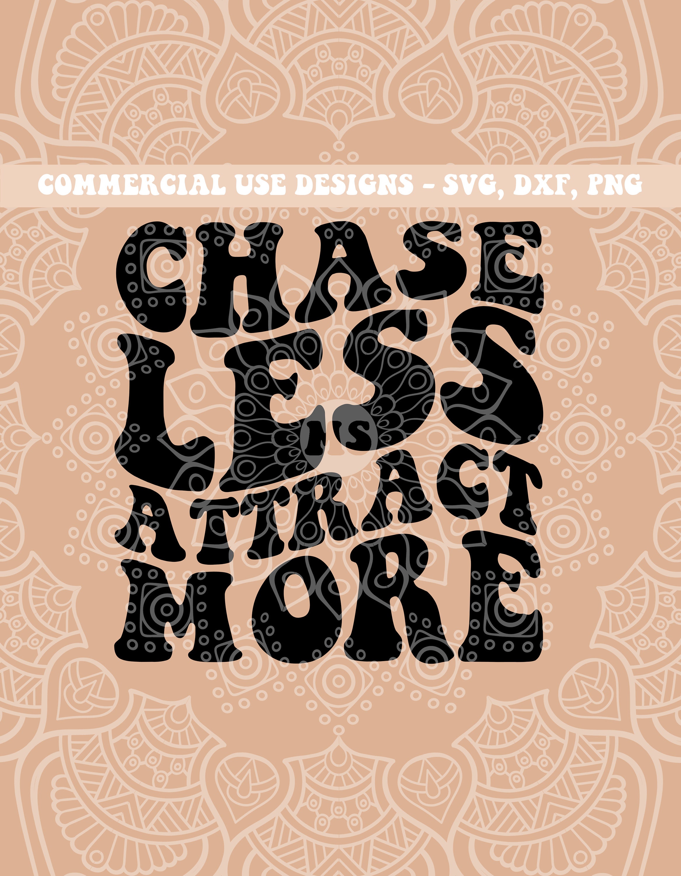 Manifest Svg, Chase Less Attract More Svg, Manifestation Svg, Spiritual ...