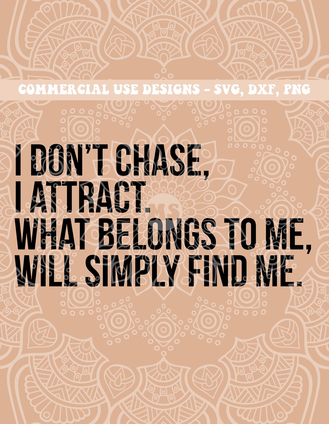 I Don't Chase I Attract Svg Belongs to Me Svg Manifest - Etsy