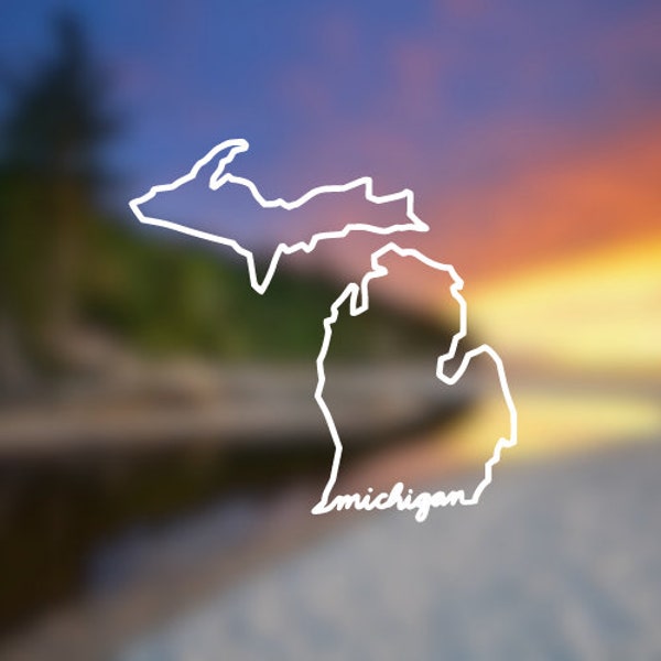 Michigan Car Decal - Etsy