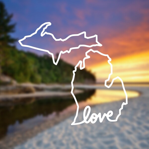 Michigan Outline Svg - Etsy