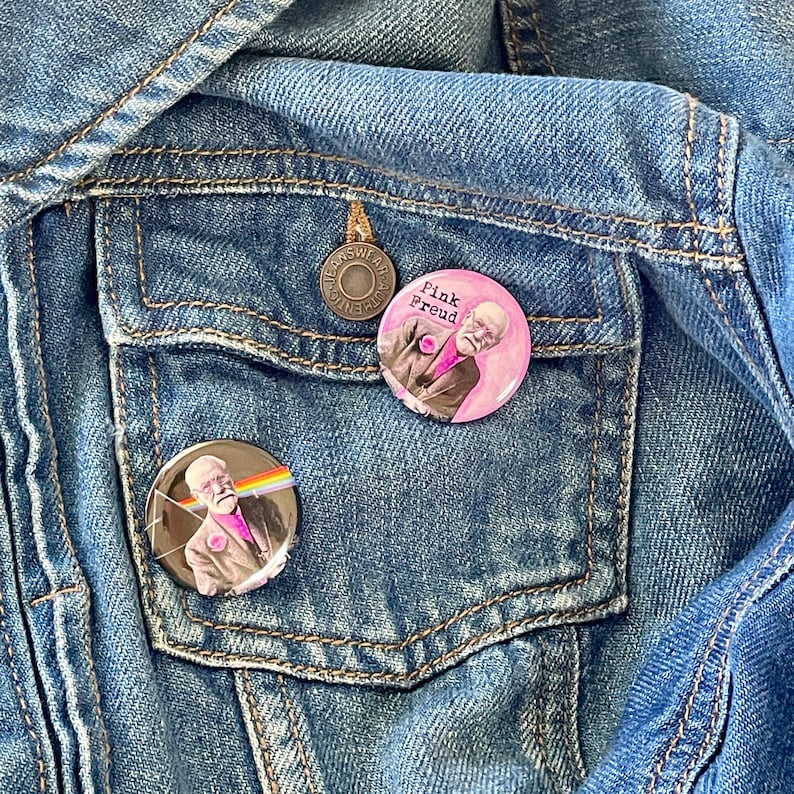 Psychology Pin Badges | Set of 5 | Gift for Psychology Student Teacher ...