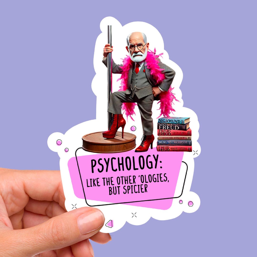 Psychology Sticker | Sigmund Freud | Uni Student Teacher Lecturer ...
