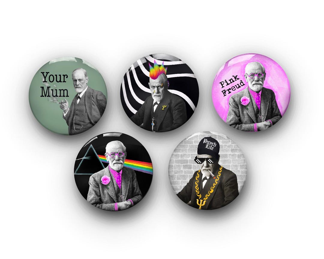 Psychology Pin Badges | Set of 5 | Gift for Psychology Student Teacher ...