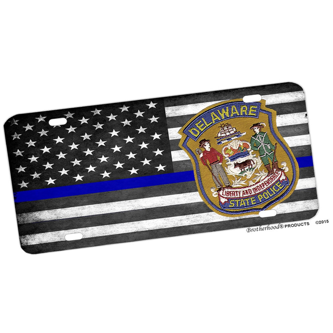 Delaware State Police | Vanity License Plate | Law Enforcement License ...