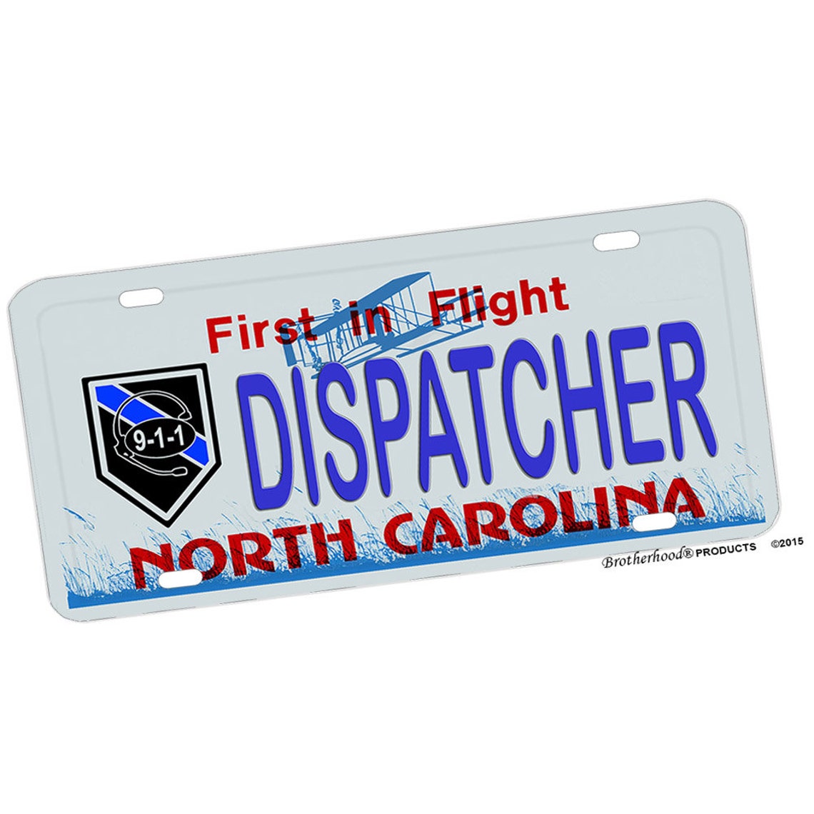 NC 9-1-1 Emergency Dispatcher License Plate Tag Gift Police - Etsy
