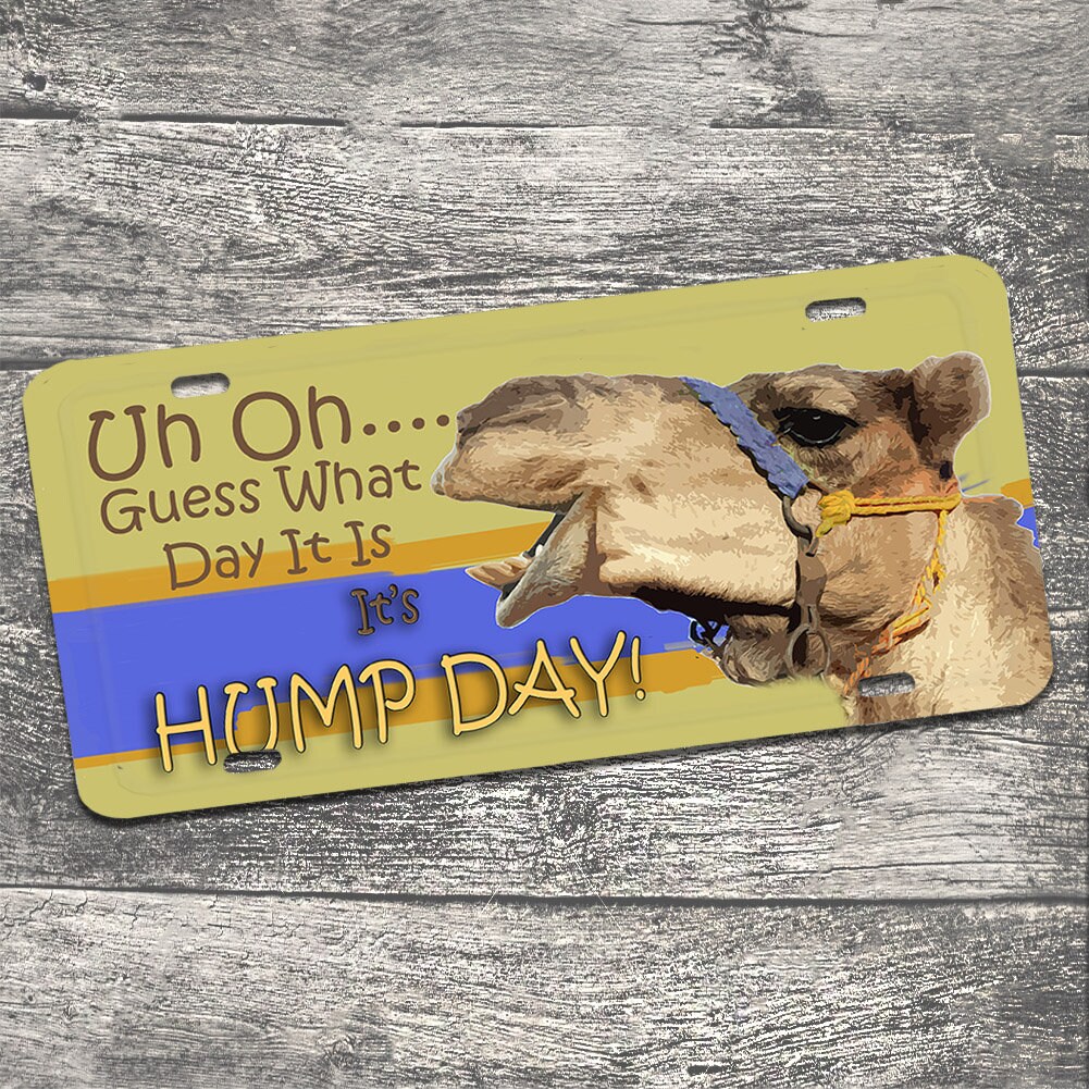 Hump Day Vanity License Plate Tag Gift / Hump Day Camel Gift / | Etsy