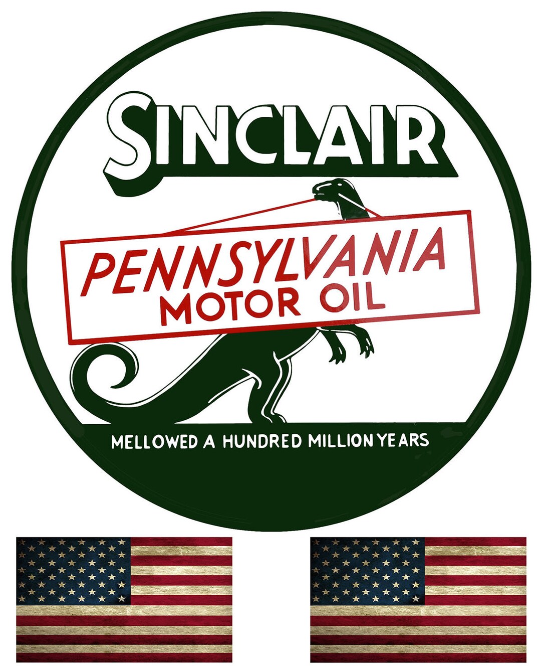 Sinclair Pennsylvania Motor Oil Garage Sign Metal Garage Vintage ...