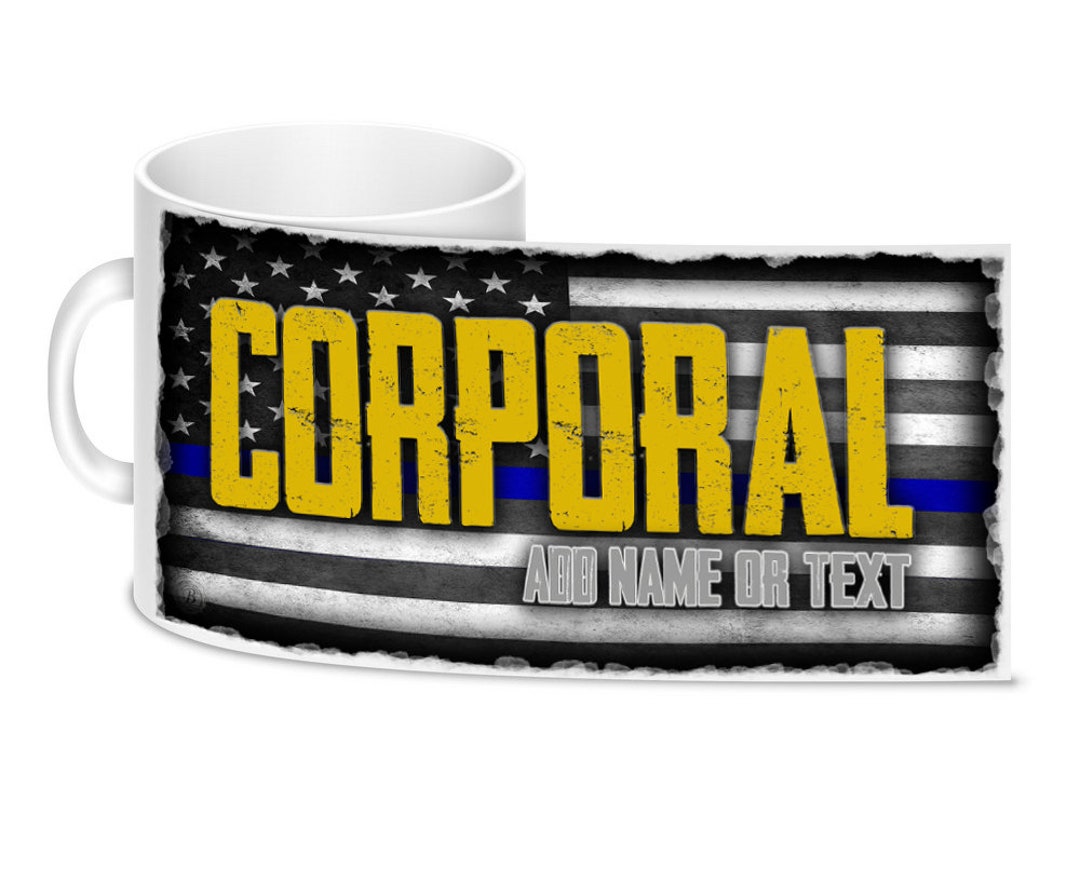 Personalized Police Corporal Coffee Mug Police Officer Gift Police ...