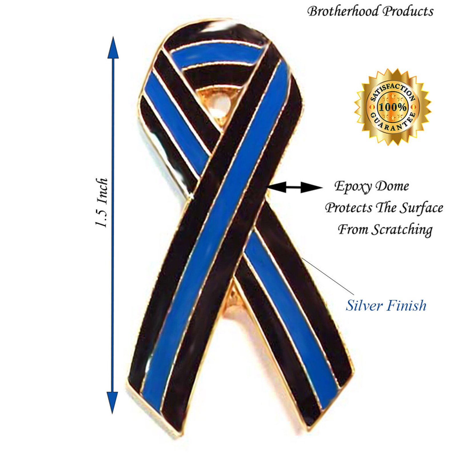 Thin Blue Line Ribbon Pins First Responder Law Enforcement | Etsy